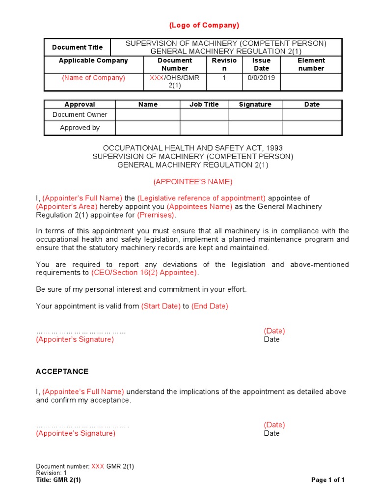Gmr 2 1 Appointment Pdf 