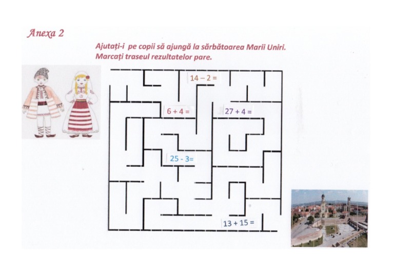 Labirint Matematic Docx | PDF