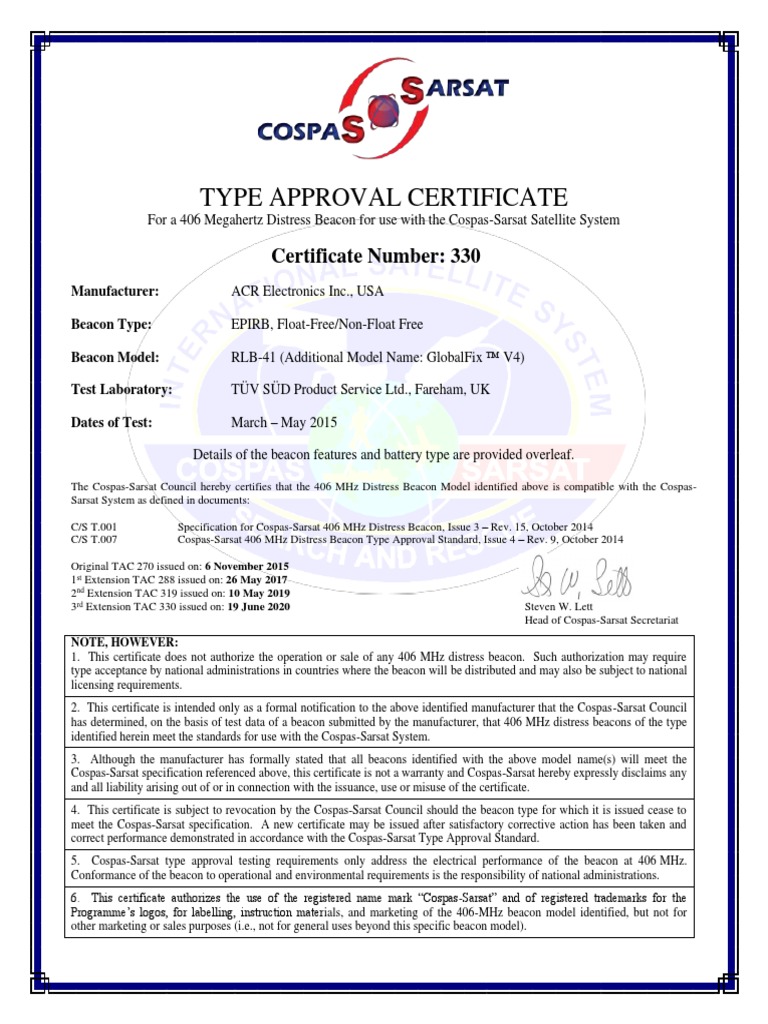 RLB C/S Type Approval | PDF | Electrical Engineering | Radio