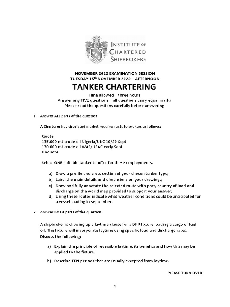 TKC 2022 | PDF | Oil Tanker | Shipping