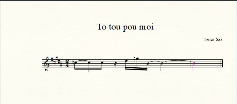 To Tou Pou Moi (TS) | PDF