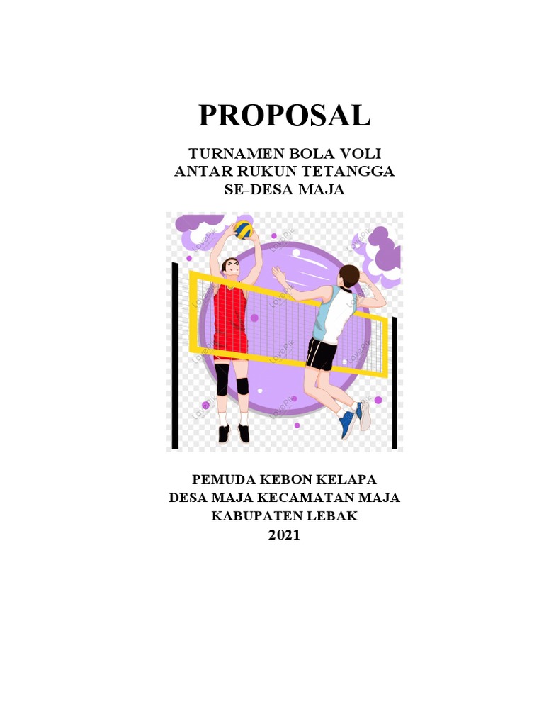 Proposal Turnamen Voli | PDF