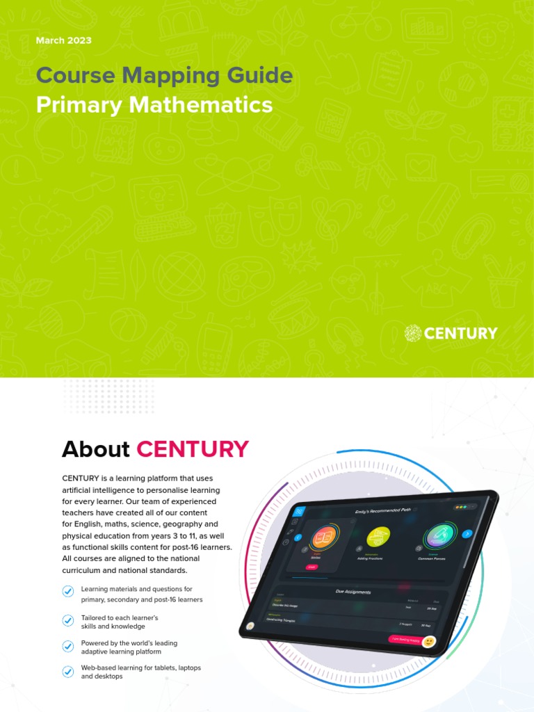Primary Mathematics Course Content Guide | PDF | Multiplication | Learning
