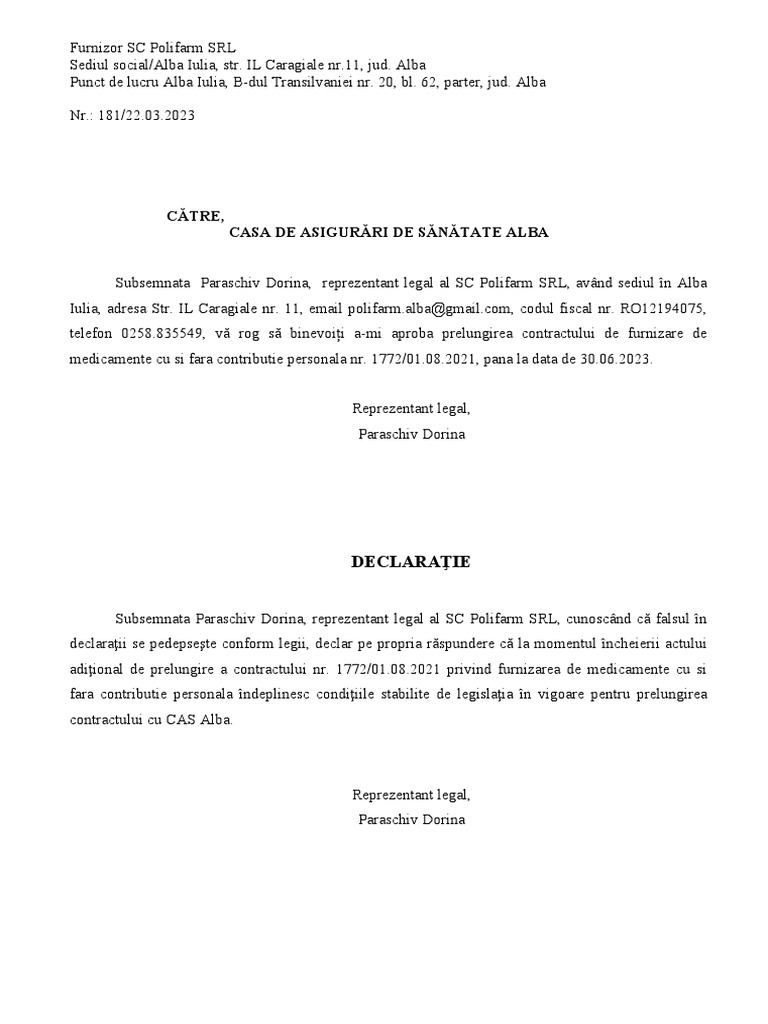 Model Cerere Prelungire TRIM.ii 2023-Comp+Grat (1) | PDF