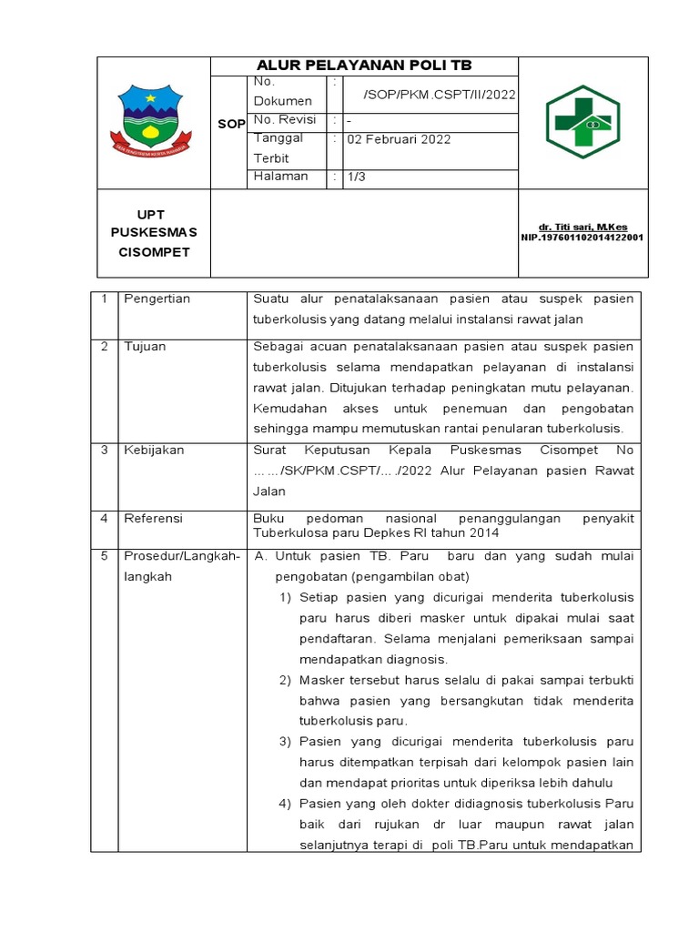 Sop Alur Pelayanan Pasien Rawat Jalan Pdf