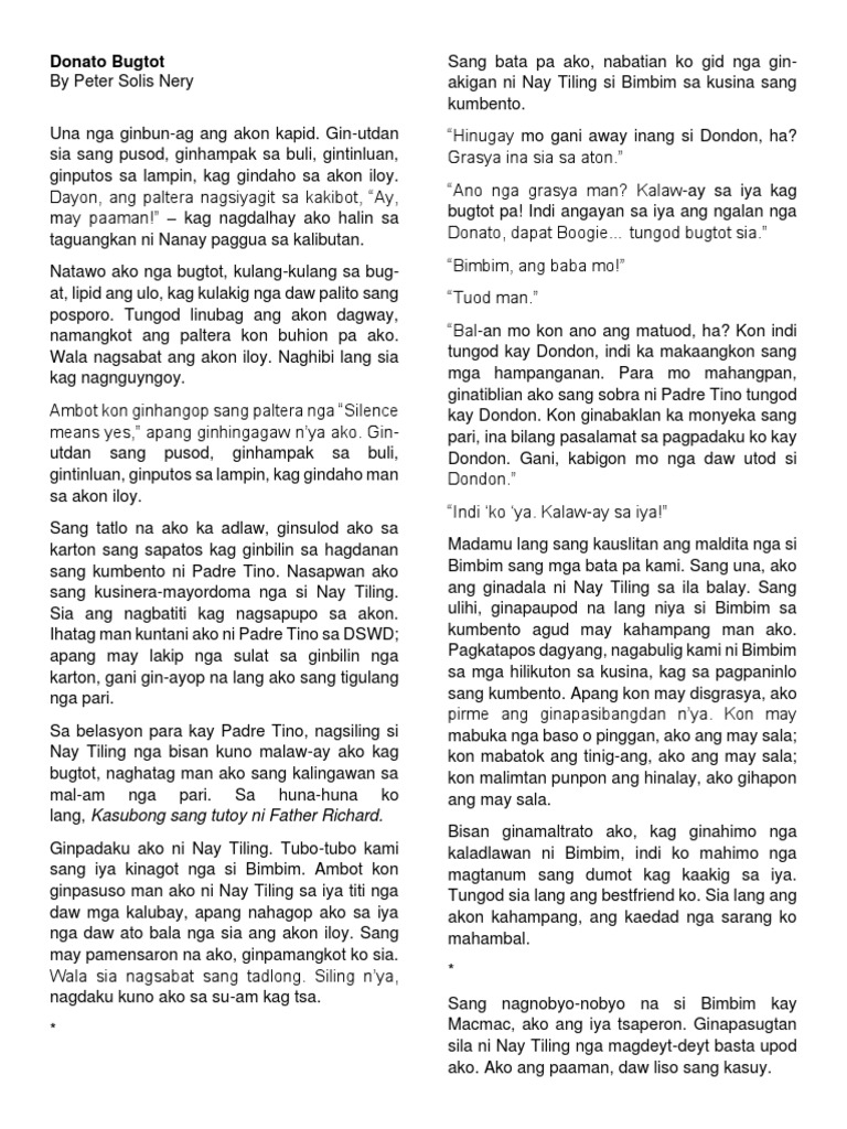 Donato Bugtot | PDF