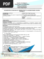 DLL Filipino 10 - Week 1 | PDF