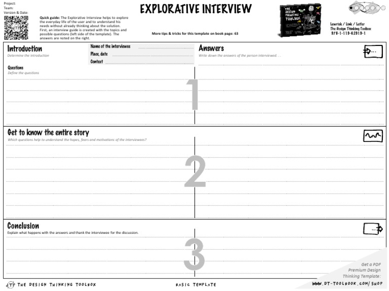 Explorative Interview Guide Template | PDF | Interview | Human ...