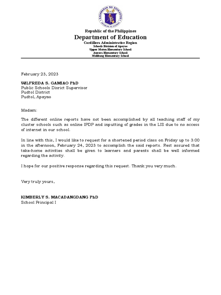 Request For Shortened Period | PDF