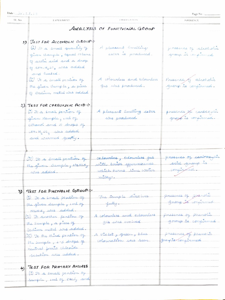 Analysis of Functional Group and Food Stuff | PDF | Chemistry | Organic ...