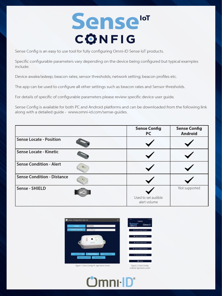 Sense Config Datasheet 1 | PDF
