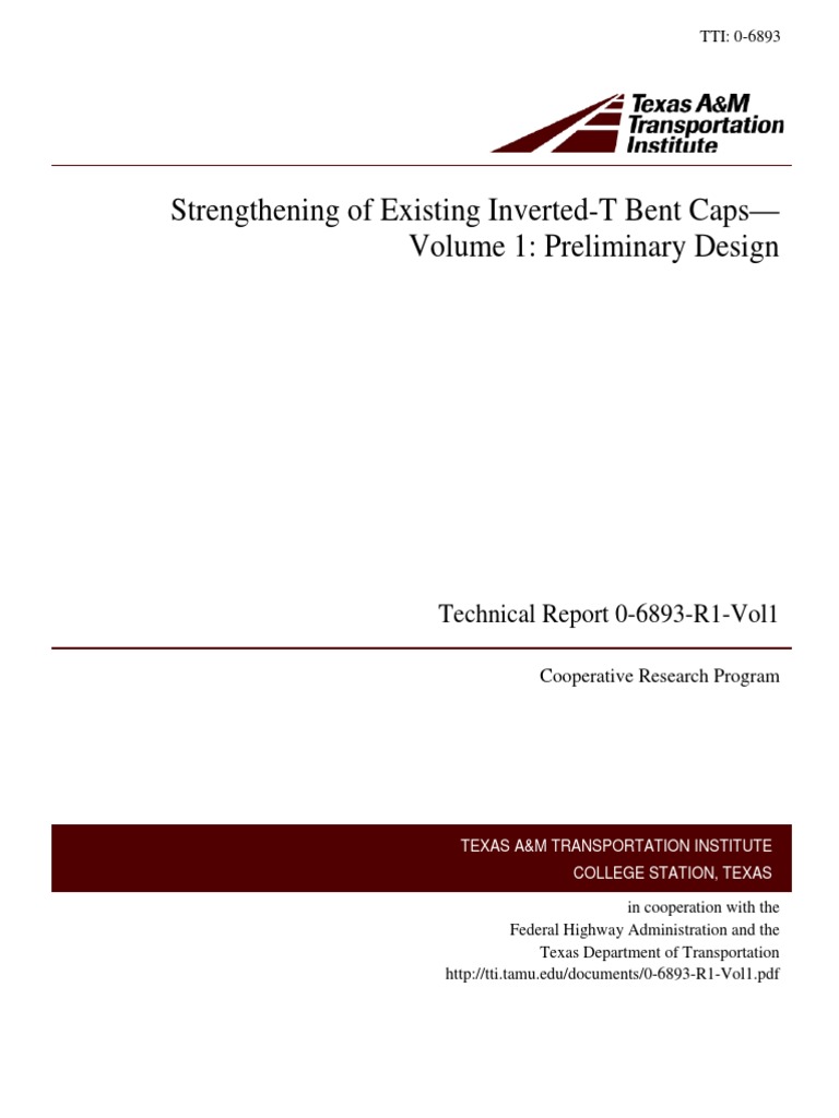 Inverted T Bent Caps Retrofitting | PDF | Bending | Fracture