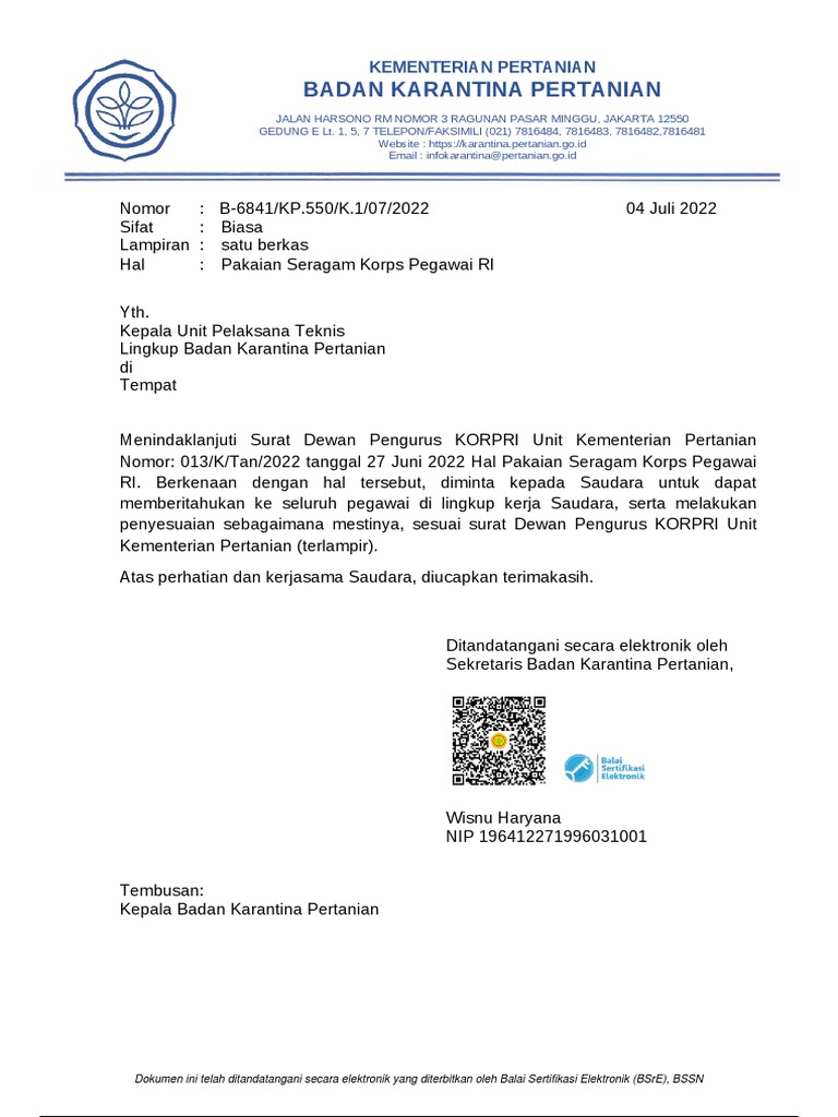 072205 pakaian seragam korps pegawai RI | PDF