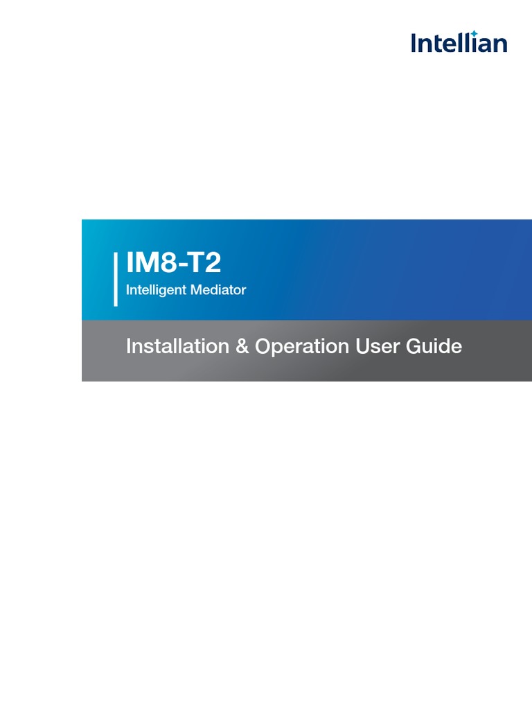 Intellian IM8 T2 User Manual | PDF | Network Switch | Computer Engineering