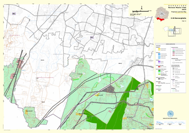 3.20 Map (B) - Bannerghatta | PDF | Metrology | Cartography