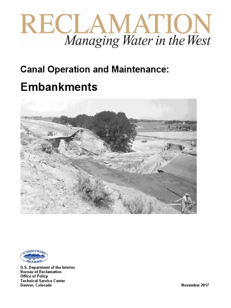 Canal Embankments | PDF | Soil Mechanics | Concrete