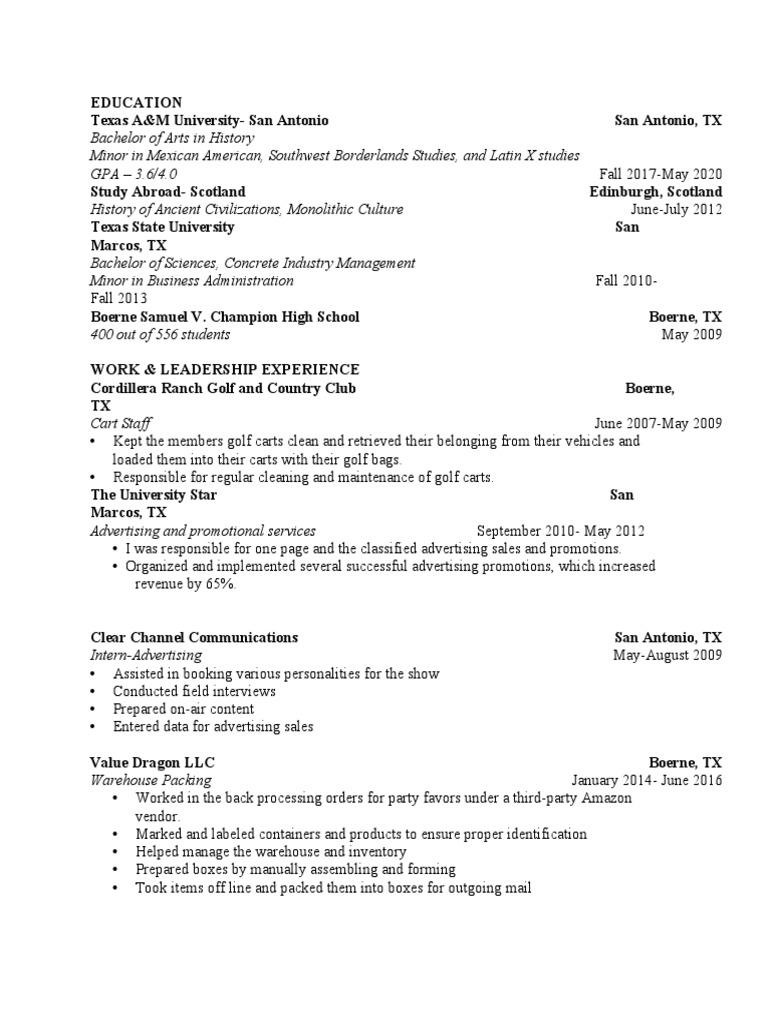 Taylor Musslewhite Resume | PDF