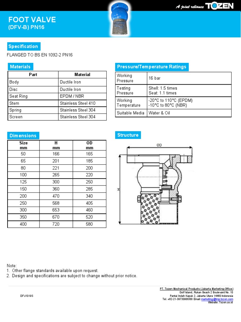 Foot Valve | PDF | Valve | Building Engineering