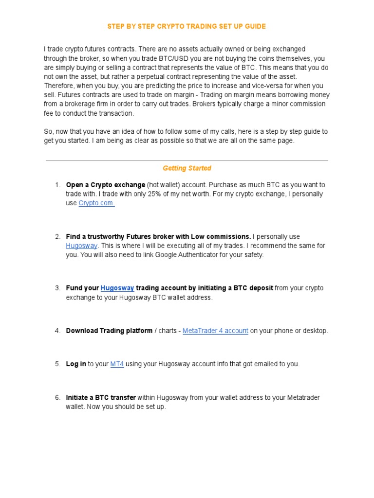 Step by Step Crypto Trading Guide 1 | PDF | Futures Contract | Bitcoin