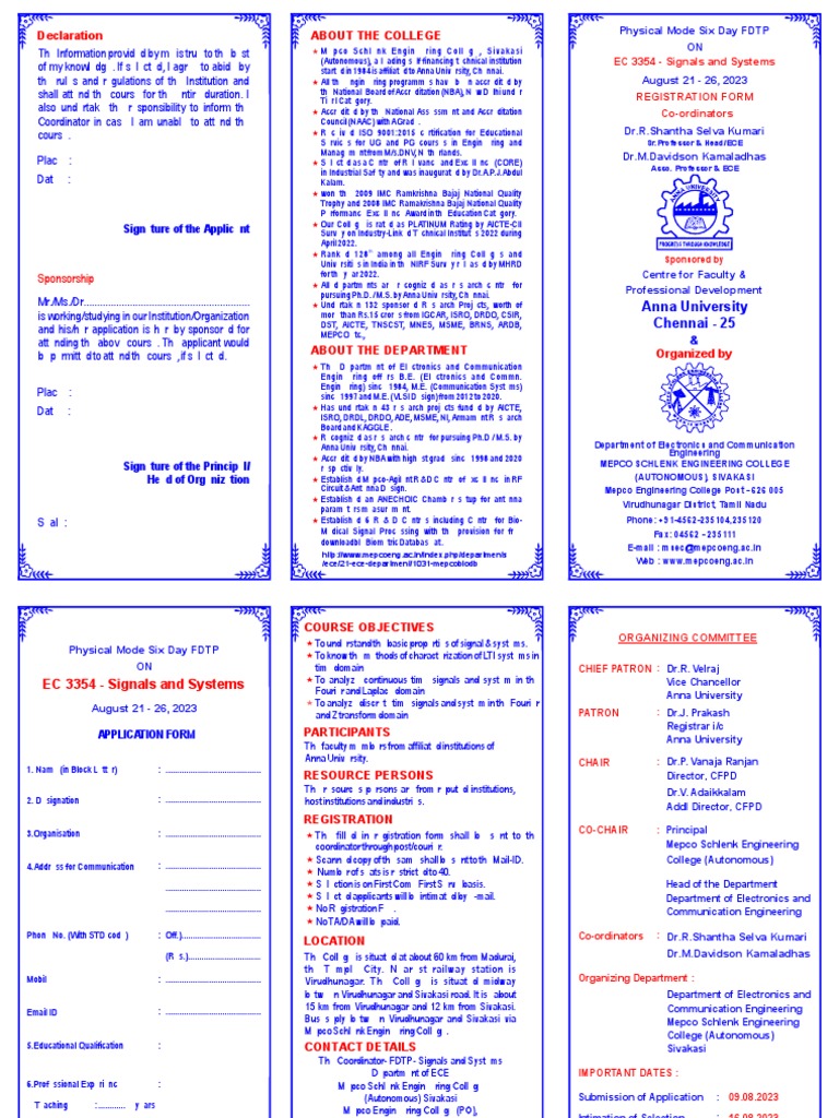 Mepco Schlenk Engineering College Overview | PDF | Electronic Engineering | Engineering