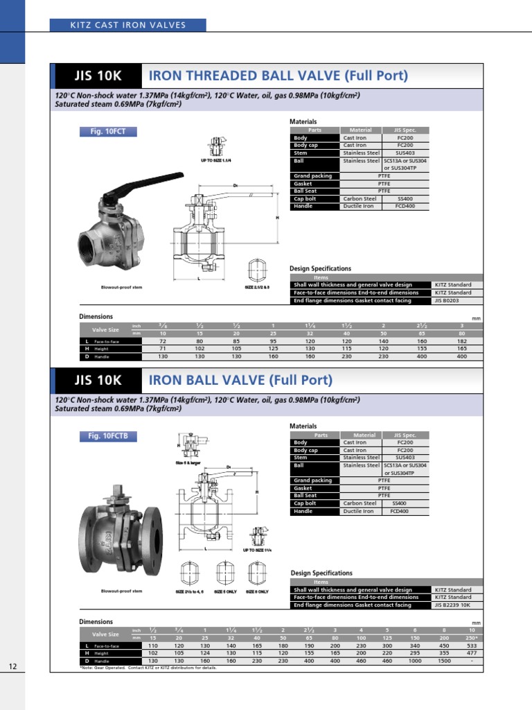 10FCTB Katalog | PDF | Valve | Steel