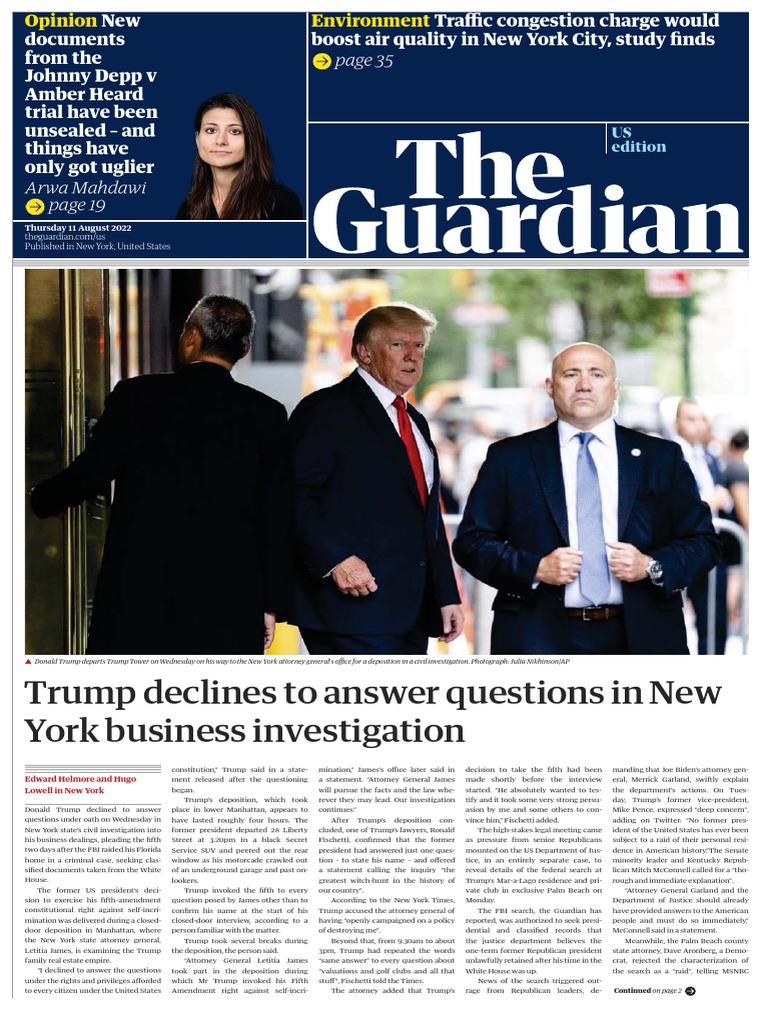 The Guardian US - 11 August 2023 | PDF | Facebook | Donald Trump