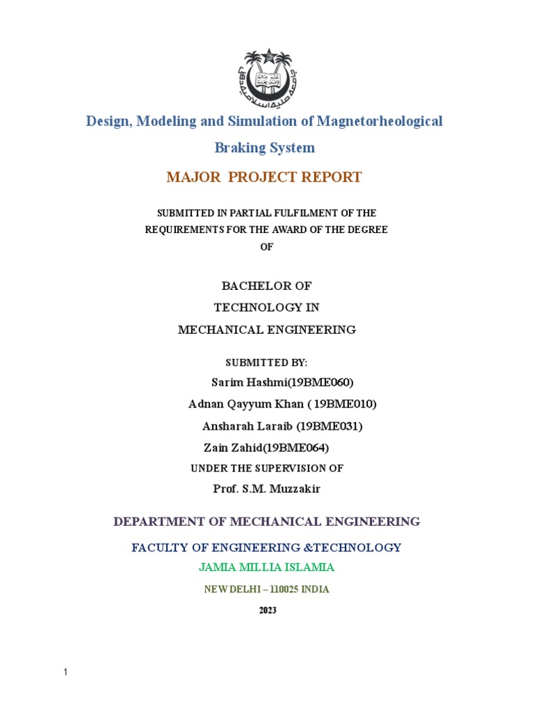 Major Project Report Final Pdf Simulation System