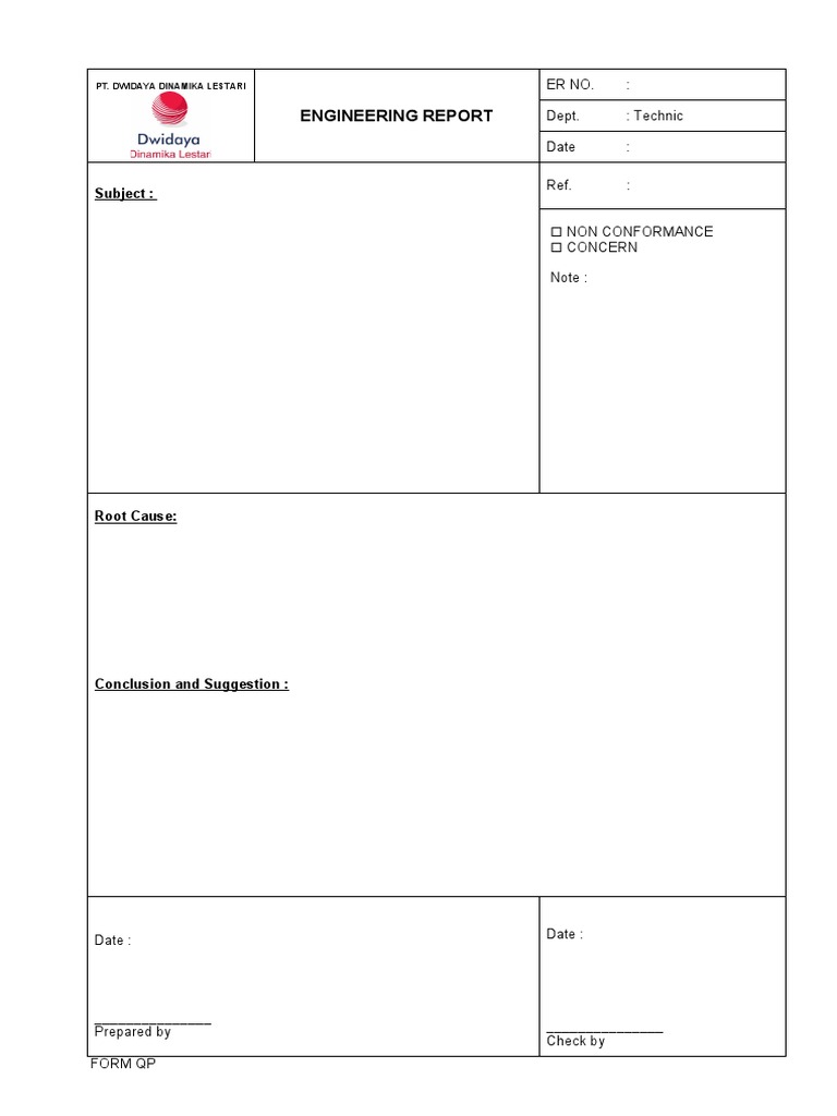 Engineering Report-XXX - Dwi | PDF