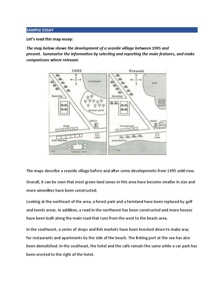 Writing Task 1 Map | PDF Writing Task 1 Map | PDF