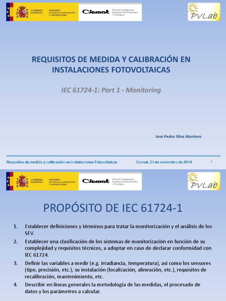 Requisitos IEC 61724-1 en Fotovoltaica | PDF | Incertidumbre | Energia ...