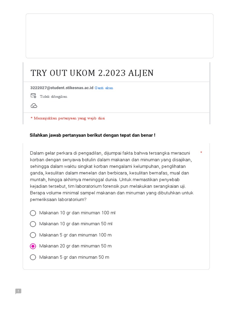 Try Out Ukom 2 | PDF