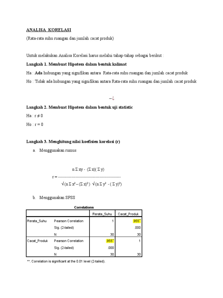 Korelasi Suhu & Cacat Produk | PDF | Teknologi & Rekayasa
