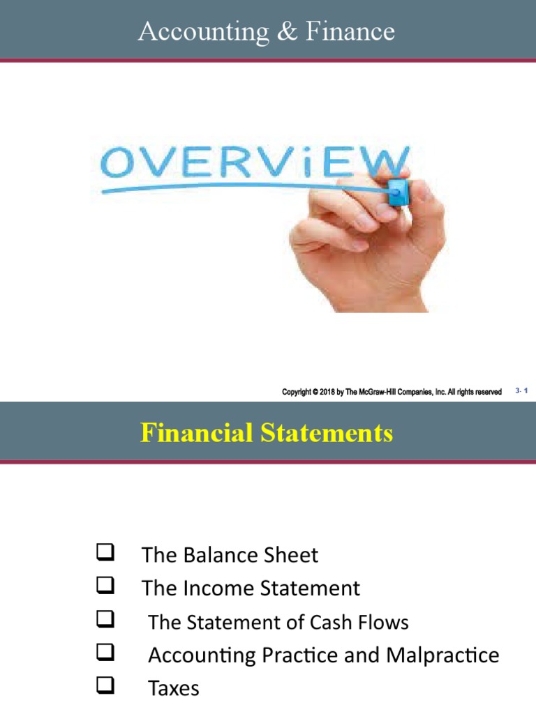 L1 Introduction To Accounting & Finance | PDF | Balance Sheet | Book Value