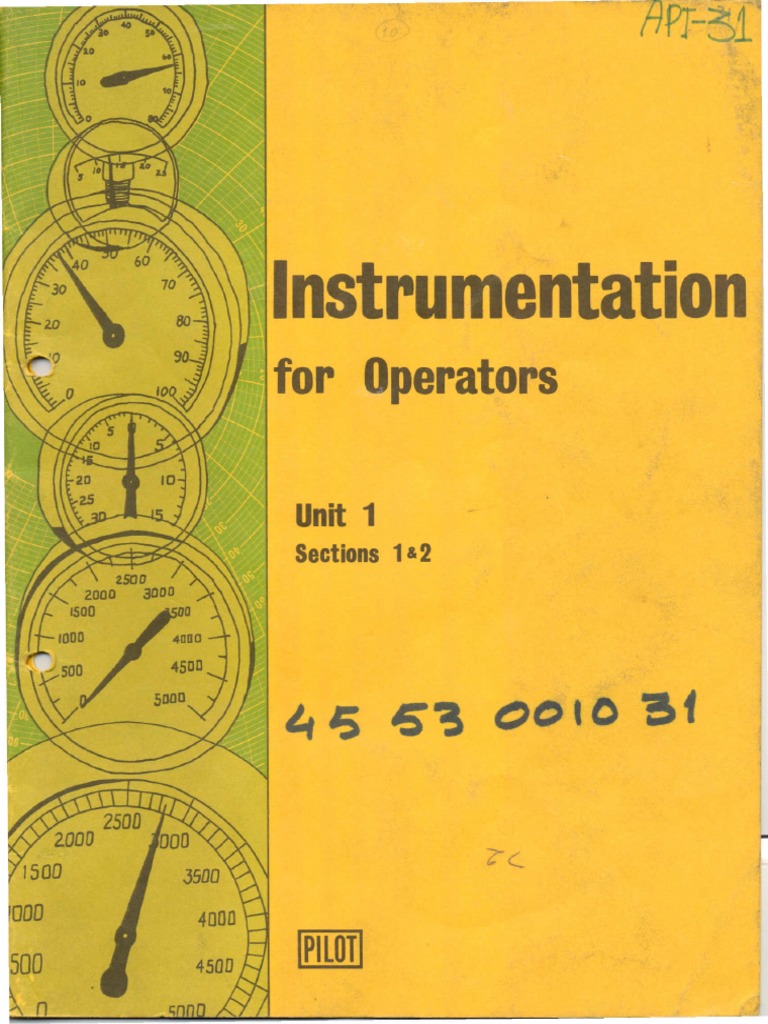 API-31-Instrumentation For Operators (U-1) (S-1-2) | PDF