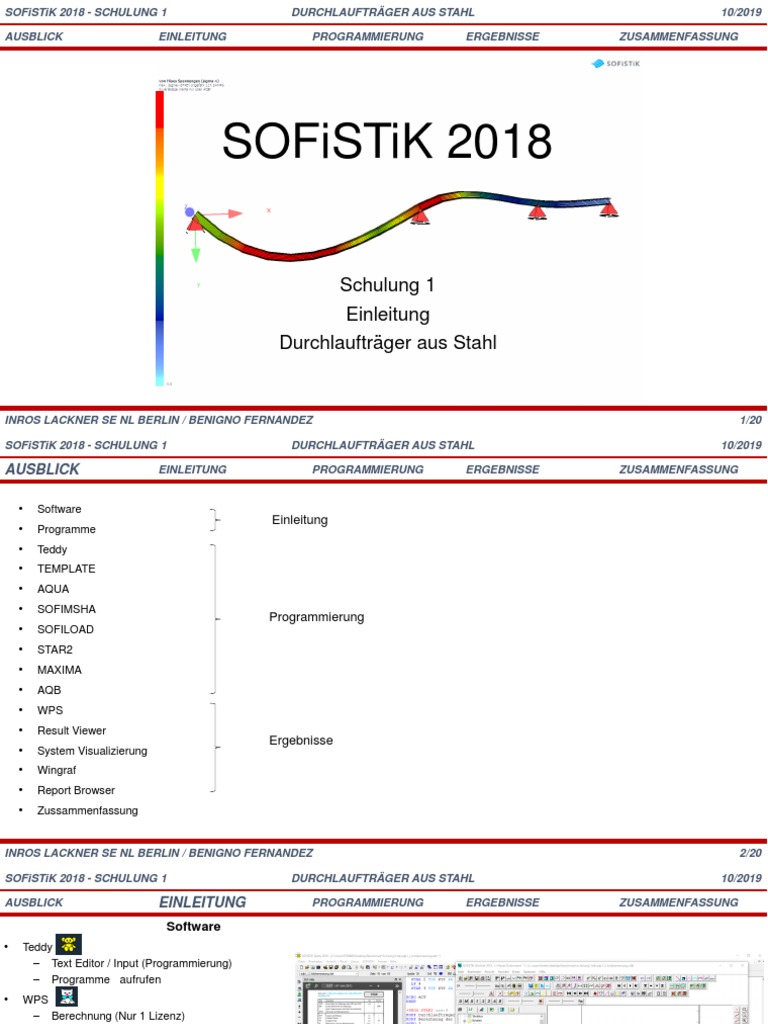 Sofistik Schulung | PDF