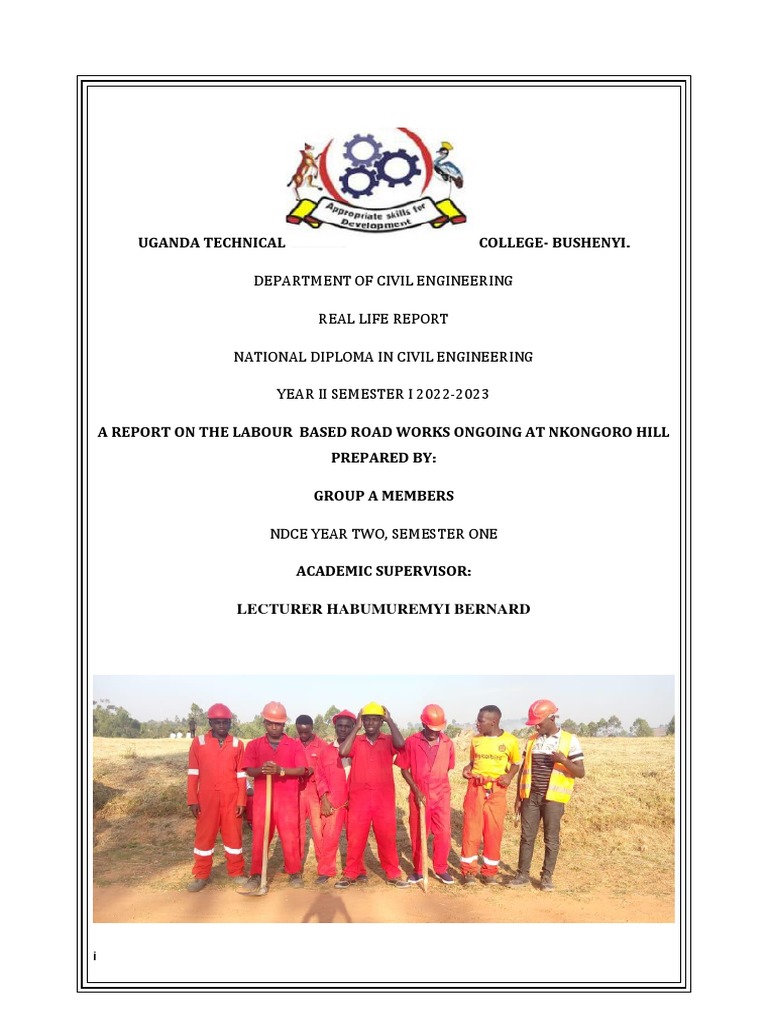 Labour-Based Road Works Report: Nkongoro Hill | PDF | Road