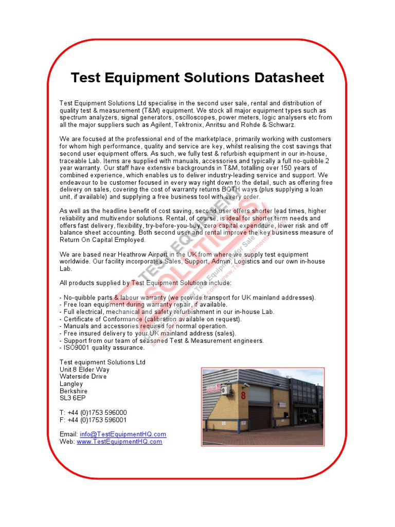 Agilent-EPM-442A (E4419A) - Datasheet | PDF | Decibel | Hewlett Packard