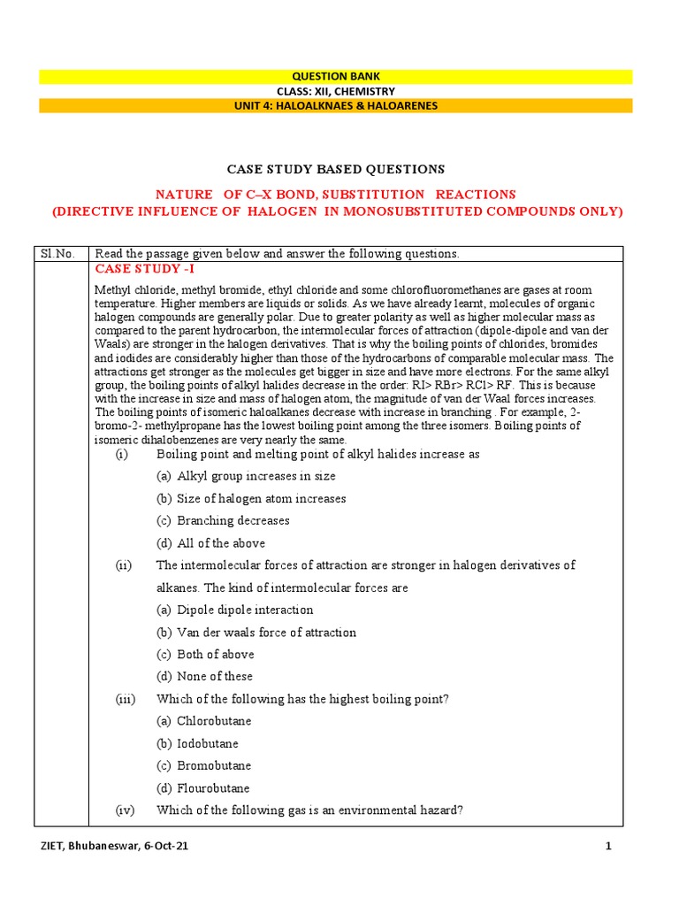 4 CBSQ | Download Free PDF | Intermolecular Force | Chlorine