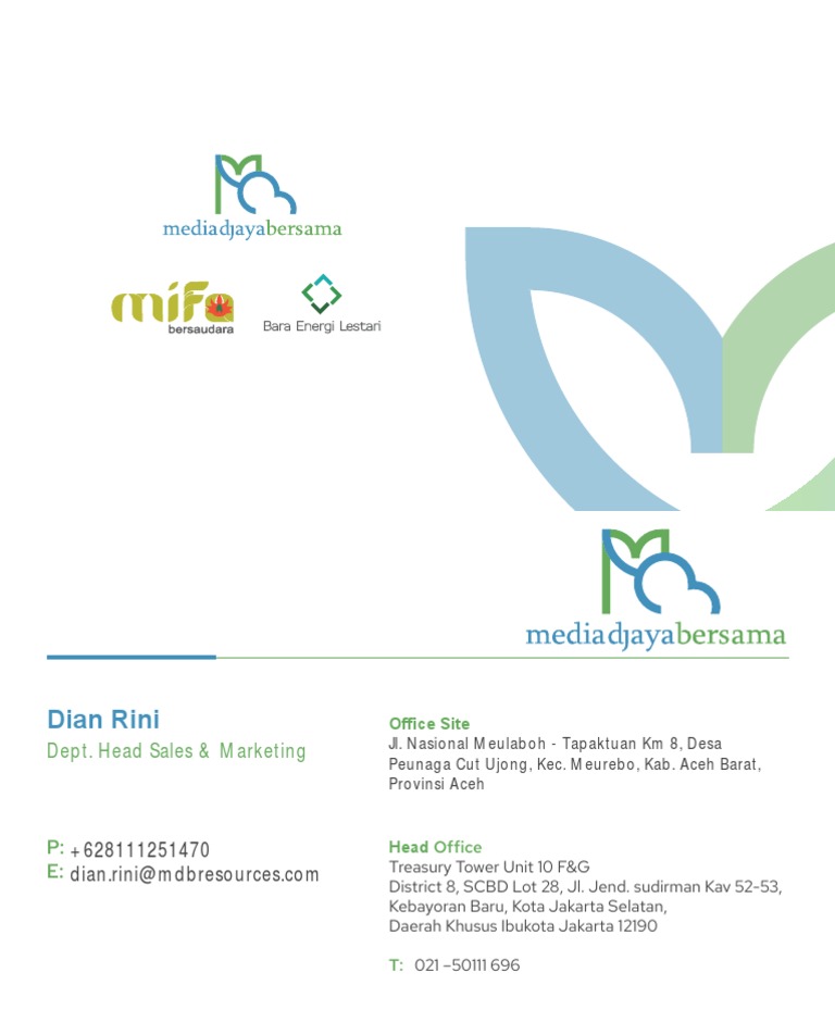 Kartu Nama - Dian Rini | PDF