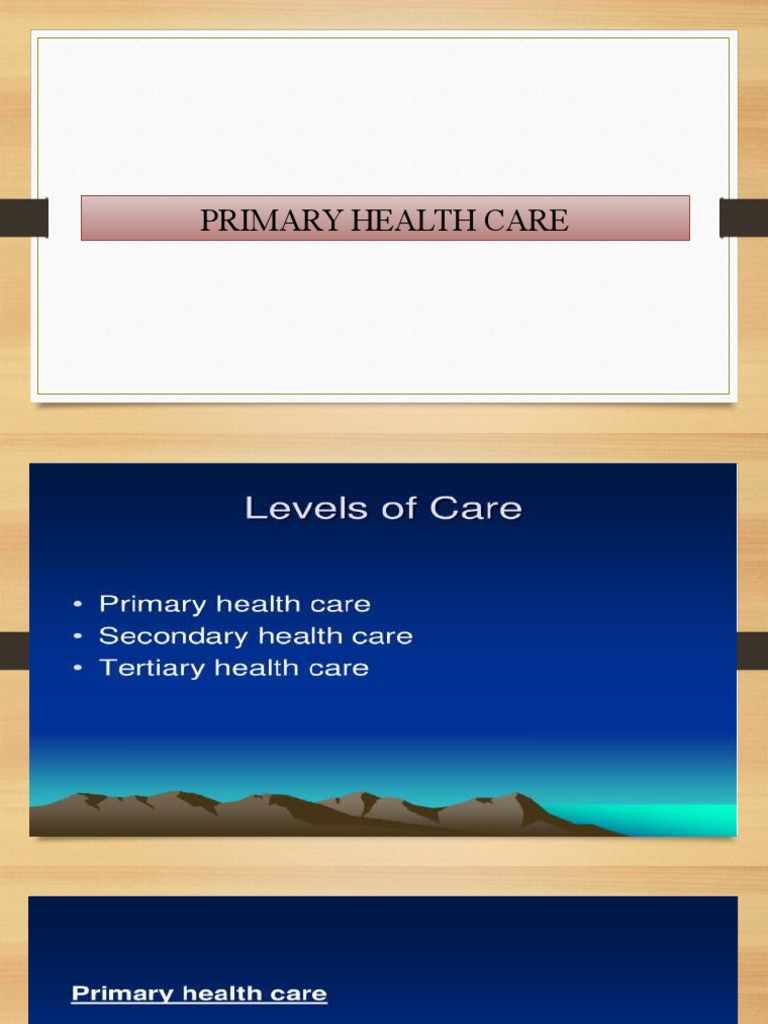 Primary Health Care | PDF