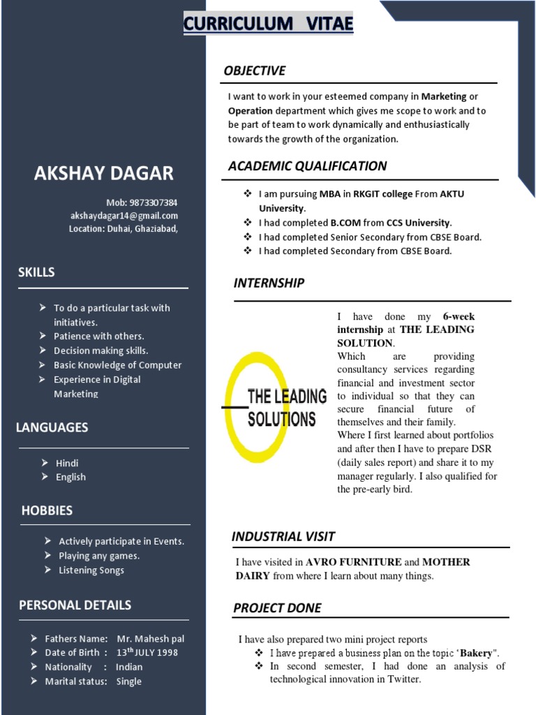 Akshay Resume | PDF | Business | Economies