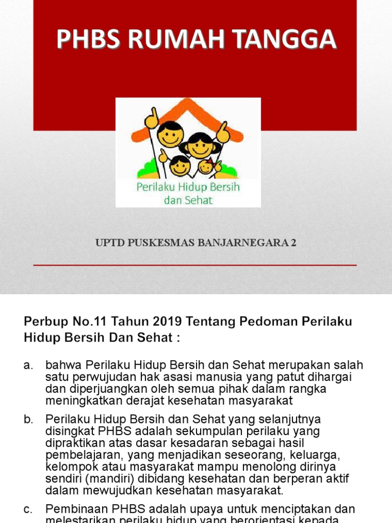 PHBS Rumah Tangga - 2023 | PDF