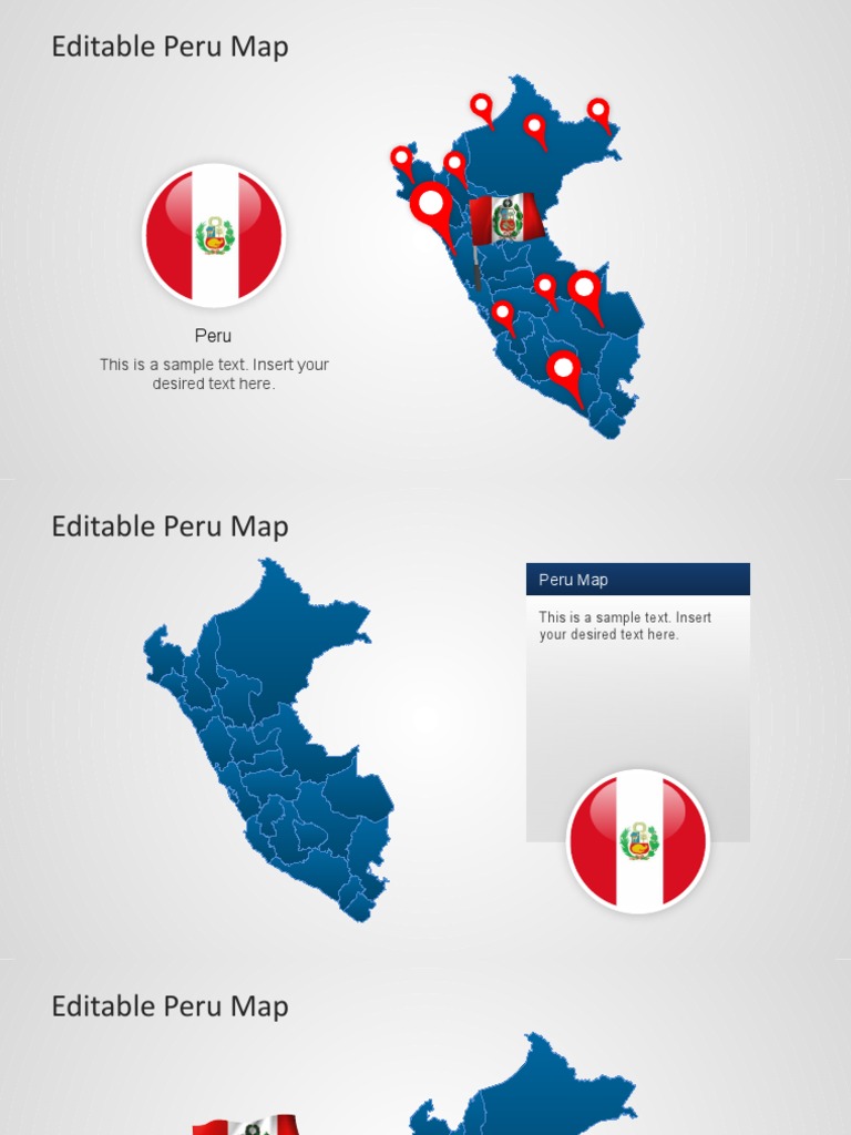 Editable Map of Peru for Custom Use | PDF