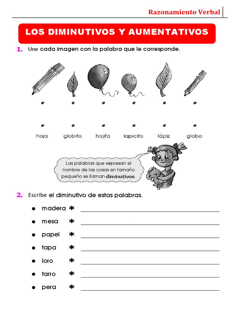 Diminutivos y Aumentativos | PDF