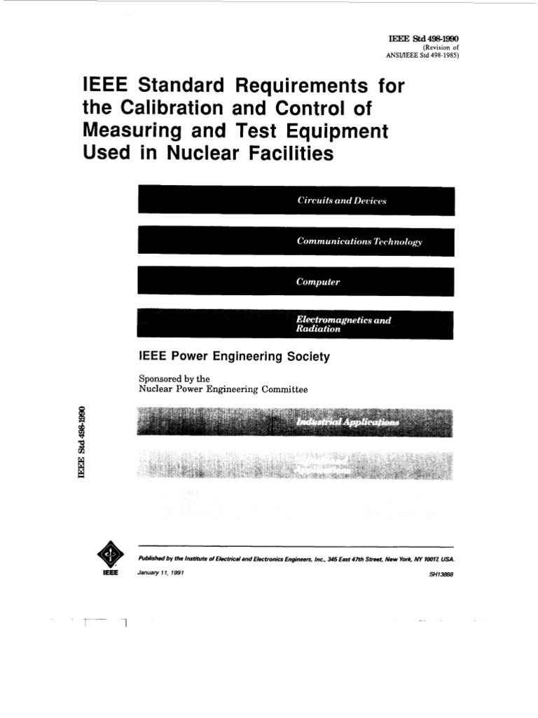 IEEE STD 498-1990 | PDF | Calibration | Accuracy And Precision