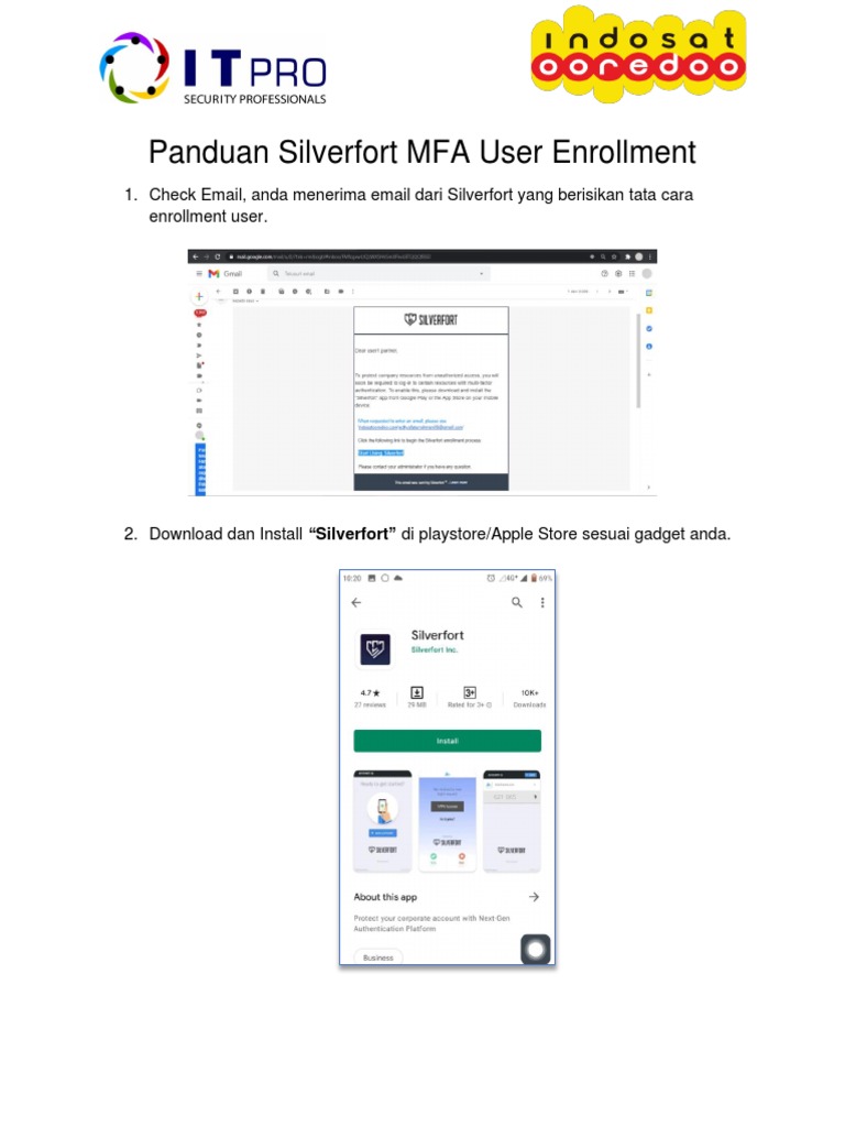 Panduan Silverfort MFA User Enrollment (User) - Bahasa - Rev1.1 | PDF