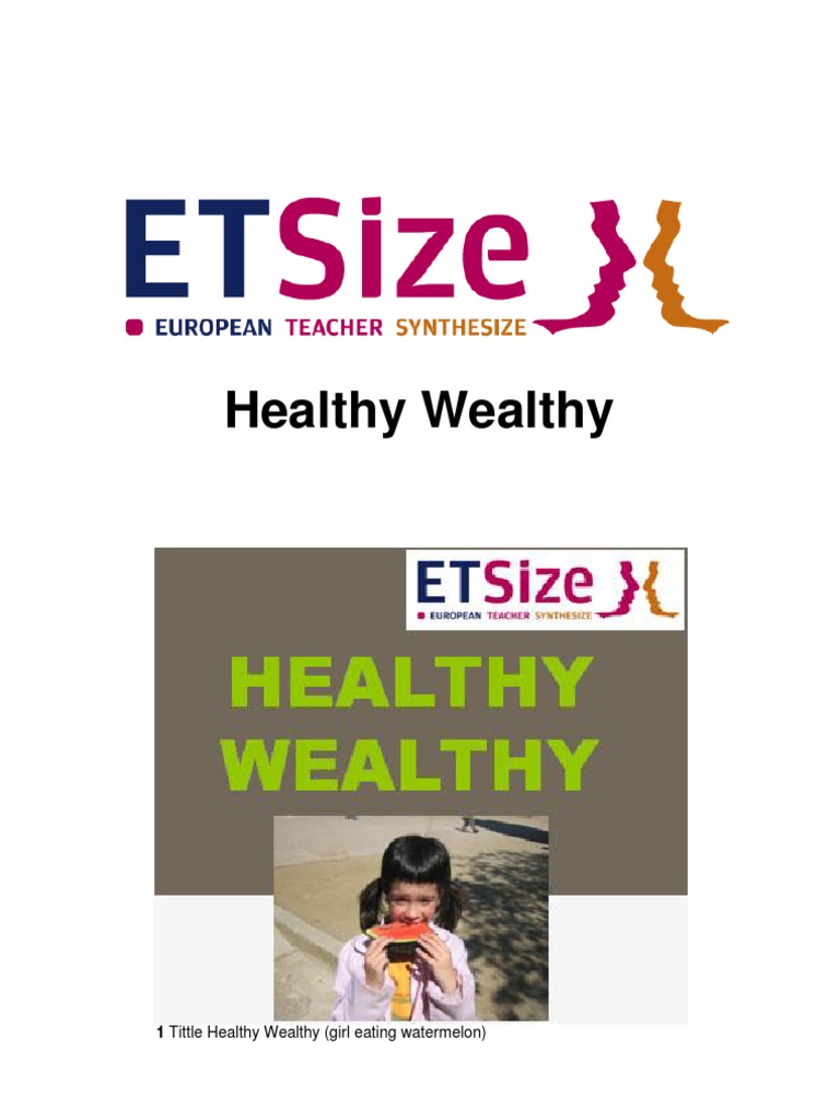 1 Tittle Healthy Wealthy (Girl Eating Watermelon) | PDF | Healthy Diet ...