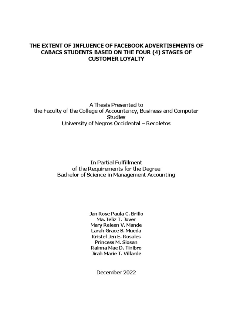 Revised Thesis Paper | PDF | Marketing | Survey Methodology