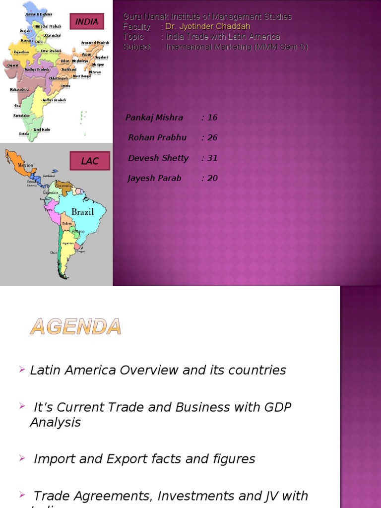 India-Latin America Trade Insights | PDF | Central America | Latin America