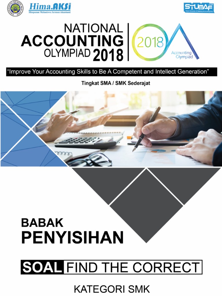 Soal Babak Penyisihan Olimpiade Akuntansi Nasional 2018 PBT SMK | PDF